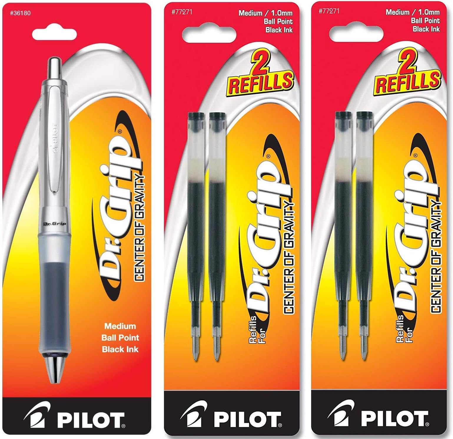 Amazon.com : Pilot Dr. Grip Center of Gravity Retractable Ballpoint Pen ...