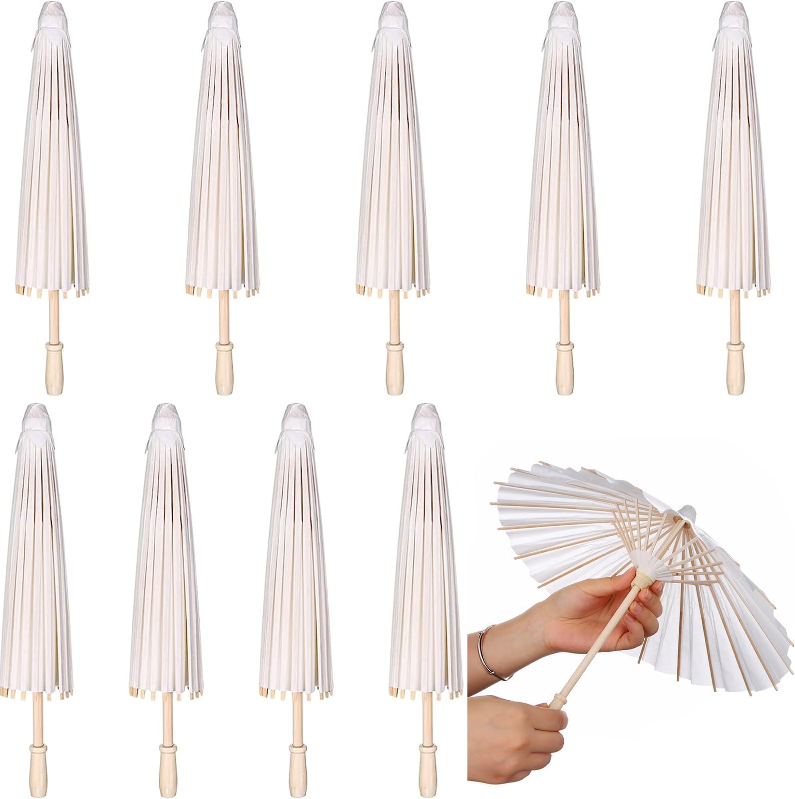 Amazon.com: 5 Pcs Paper Parasols Kids DIY Umbrella Projects Wedding ...