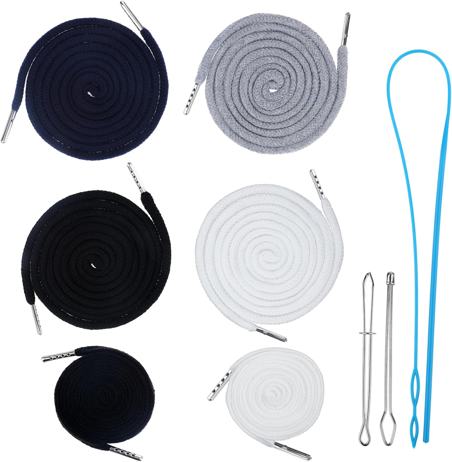 Amazon.com: Giantree 6 Pcs Drawstring Cords with Easy Threaders, Hoodie ...