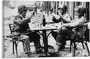 Amazon.com: Vintage WW2 Poster, World War 2 Wall Art, Solider Poster ...