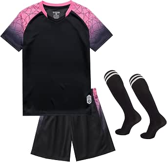 Amazon.com: Hiheart Boys Soccer Set Football Team T-shirt and Shorts ...