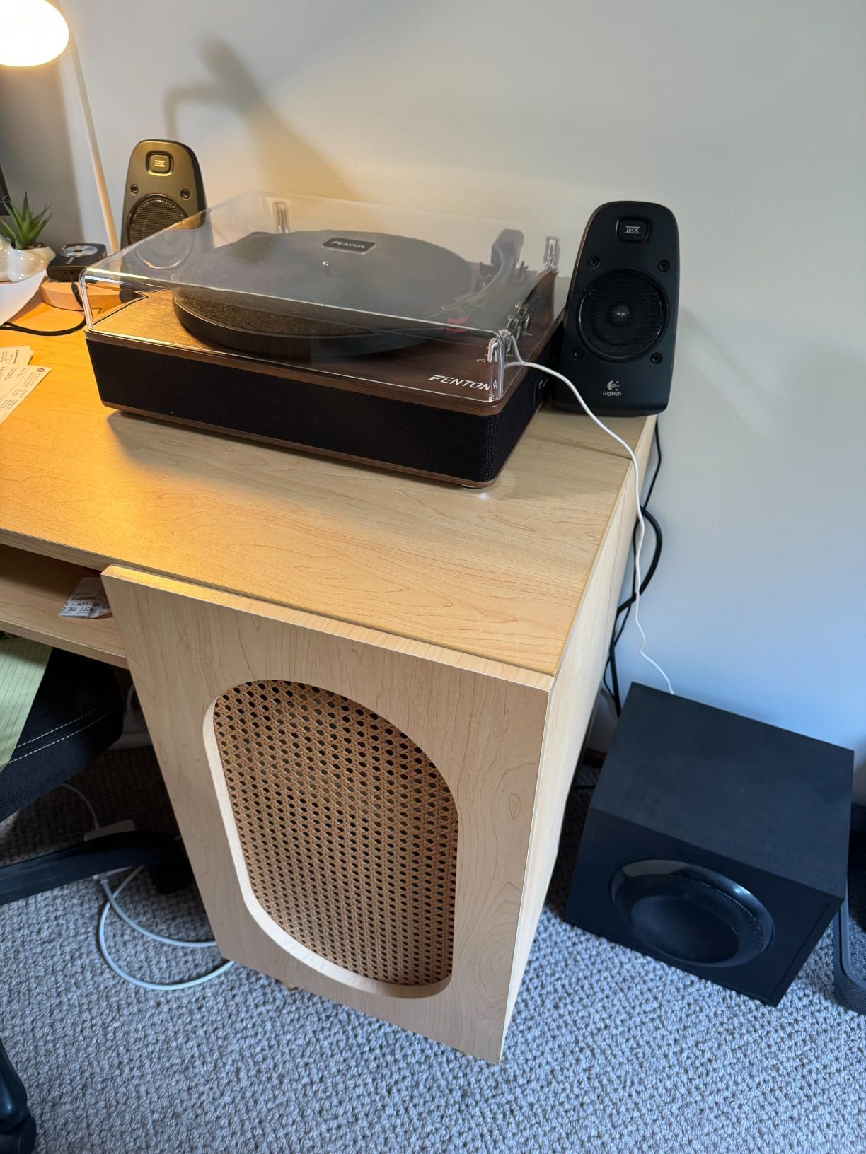 Fenton RP162 Vinyl Record Player Walnut Wood Turn Table HQ BT Out to ...