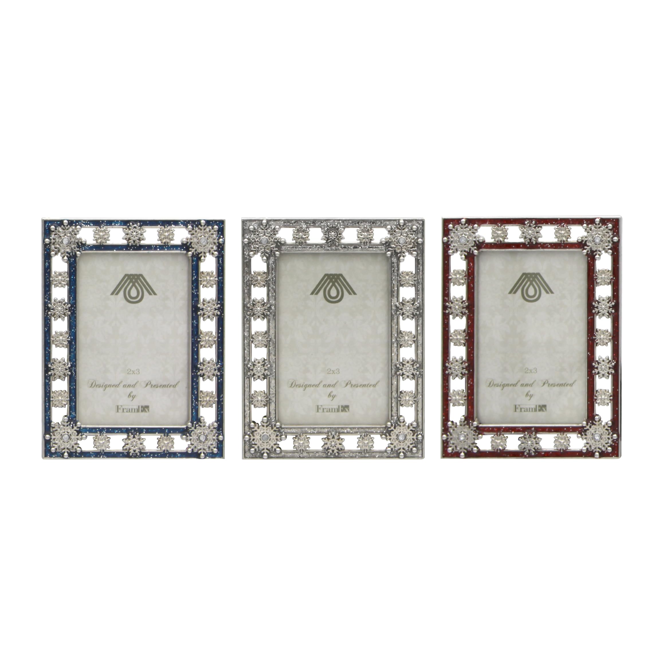 Amazon.com: GIFTY GIFTY Christmas Snowflake Mini Ornament Frame Set/Set ...