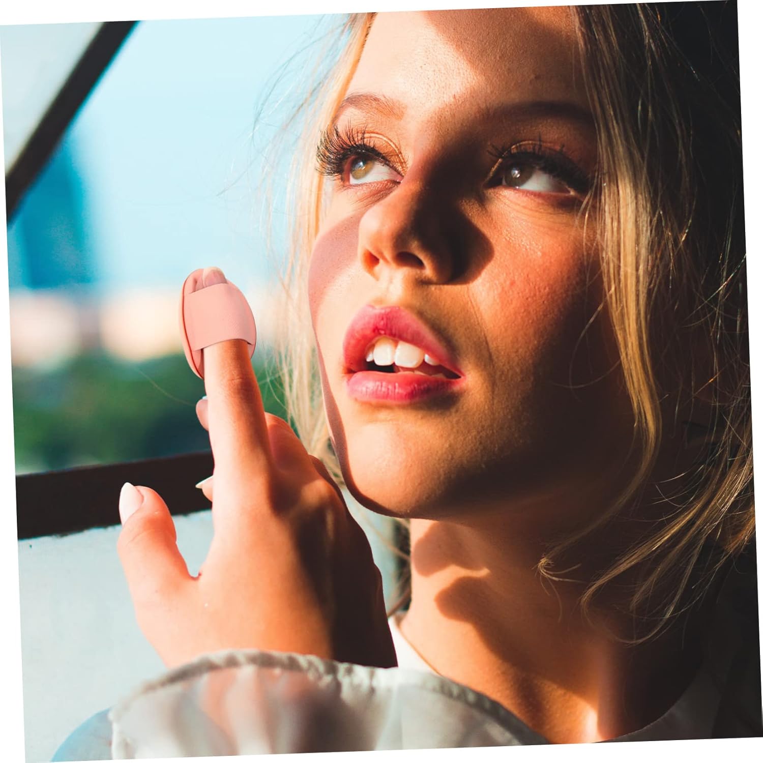 Mipcase 24 Pcs Mini Puff Finger Size Powder Puff Makeup Powder Puff ...