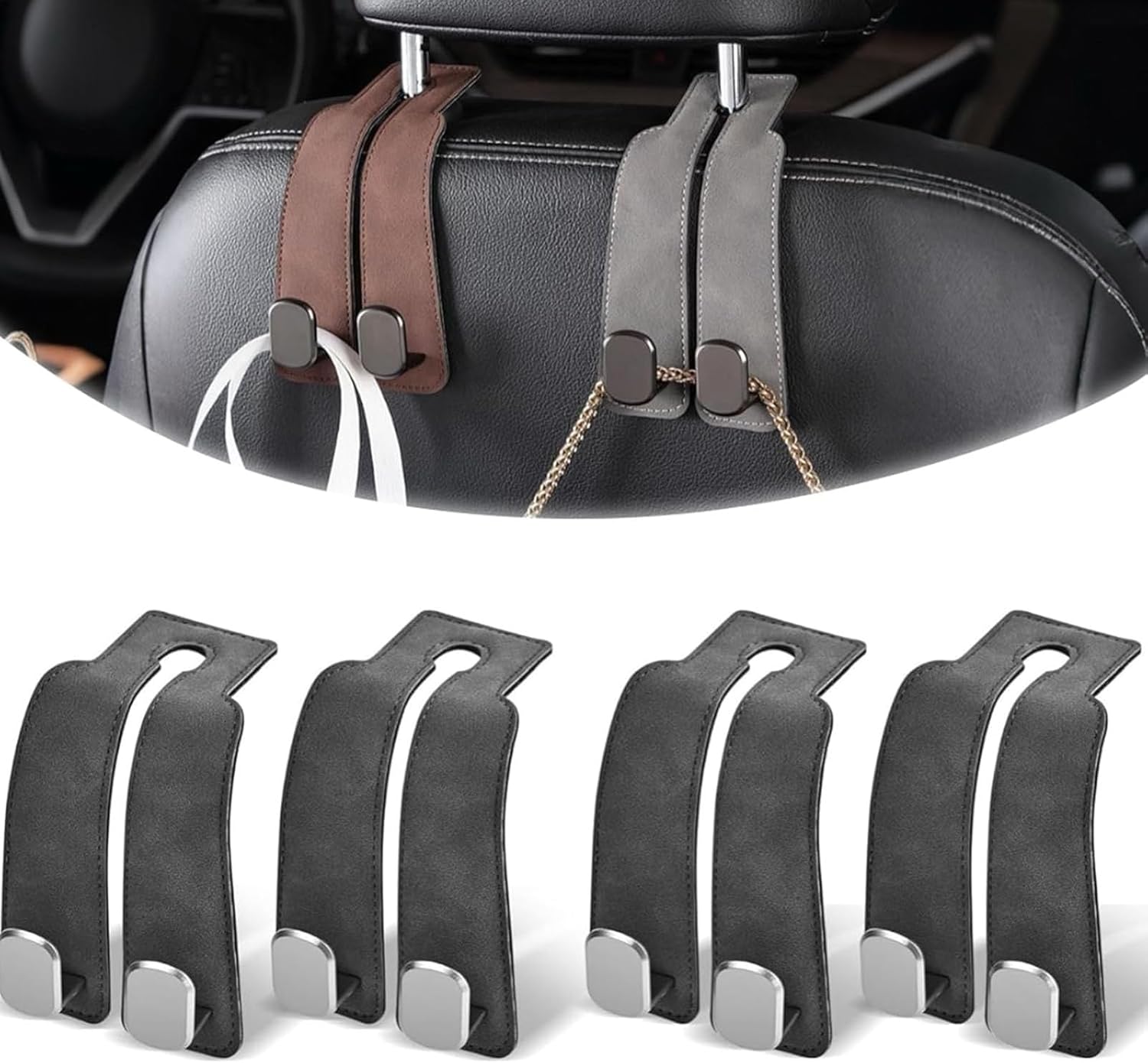 Amazon.com: Kzancn Coozyland Car Hooks, Cozy Land Headrest Hooks, Twin ...