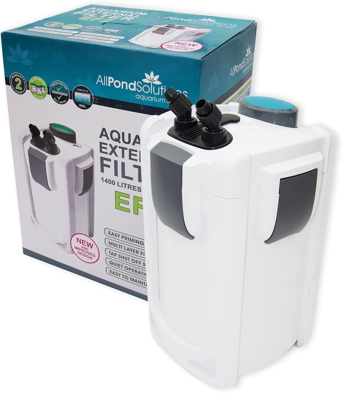 allpondsolutions 1000EF Aquarium External Fish Tank Water Filter for ...