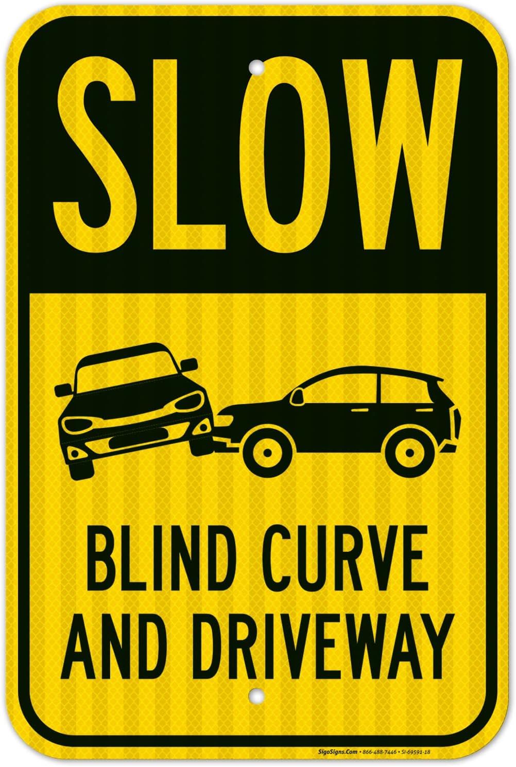 Amazon.com: Slow Down Blind Drive Safety First Reduce Speed Alert ...