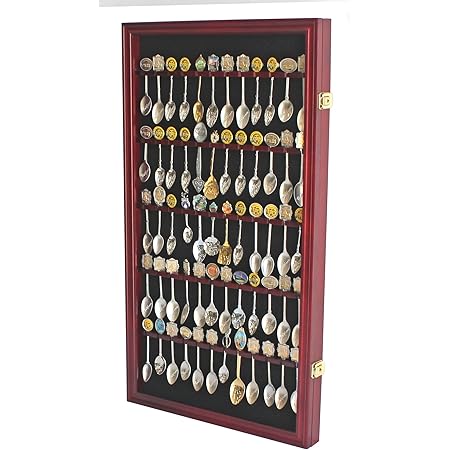 Amazon.com - 60 Souvenir Spoon Tea Spoon Display Case Rack Holder Wall ...