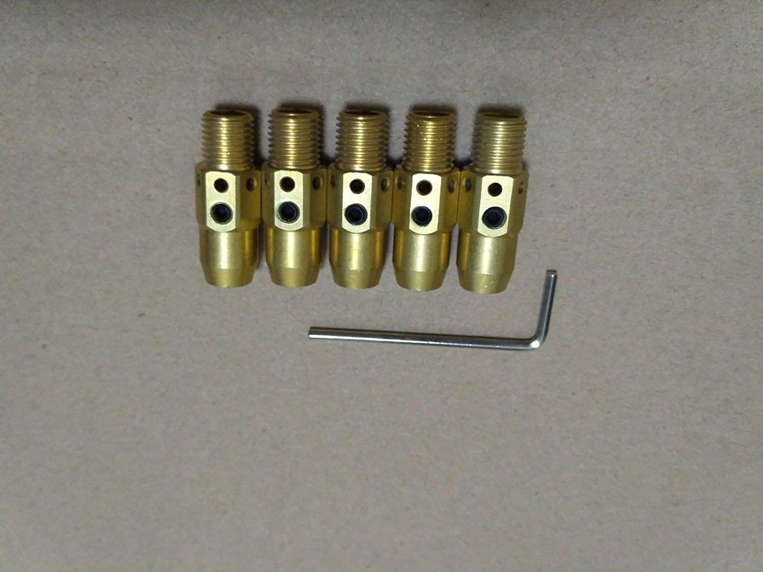 5 pcs of Gas Diffuser 54A for Tweco #3-#4 & Lincoln Magnum 300-400A MIG ...