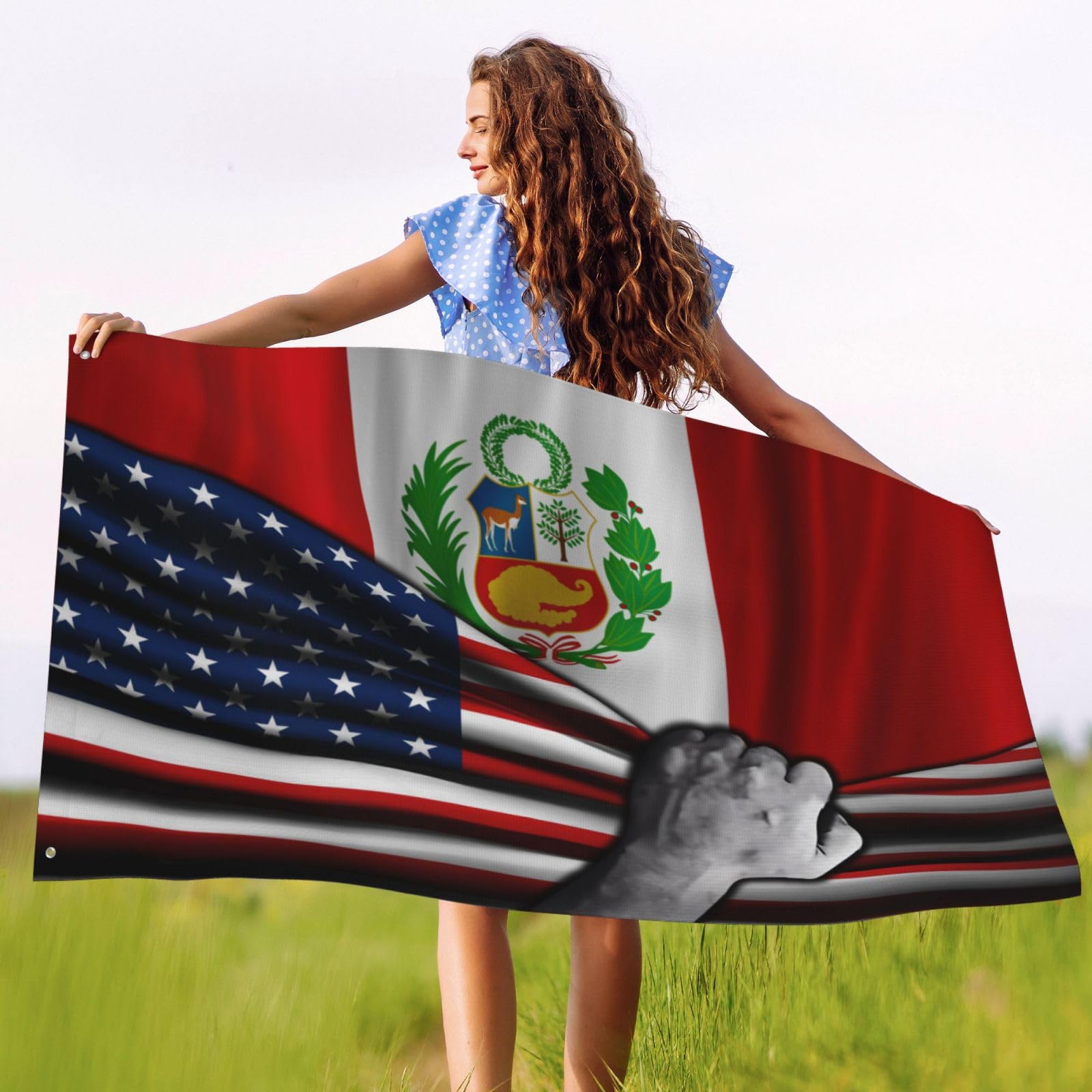 Bandera Peruana Americana Imprimible