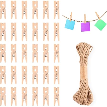 150pk Mini Wooden Pegs for Photos & Craft | Mini Pegs for Photos ...
