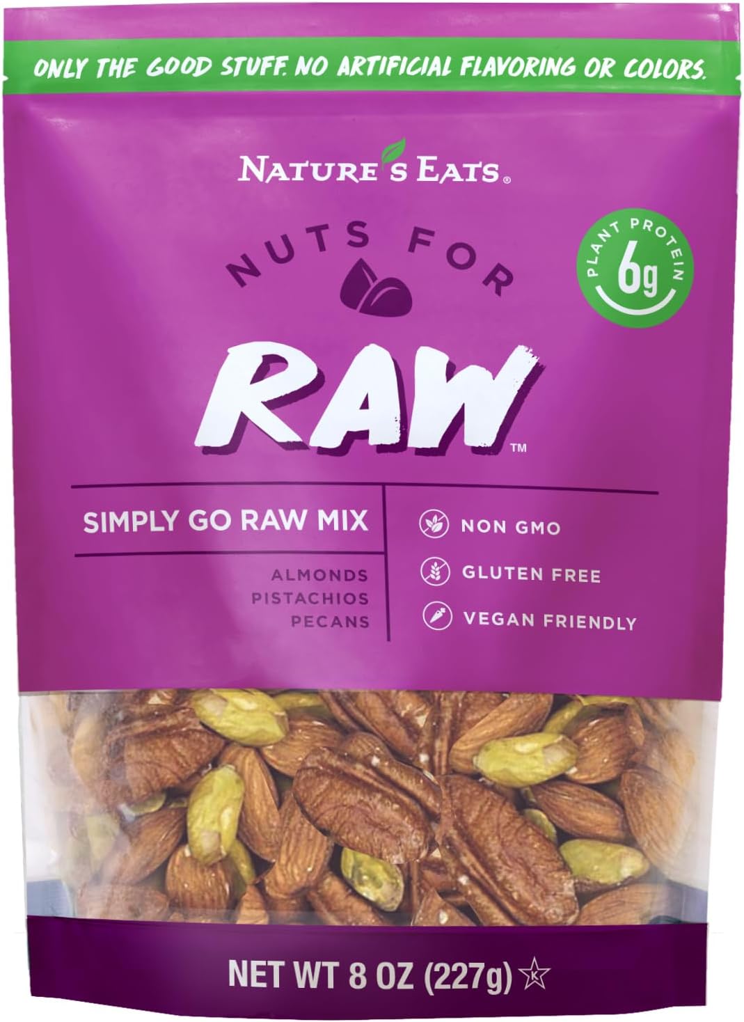 Amazon.com : Natures Eats Nuts For Raw, 8 Oz (Pack of 1) : Grocery ...