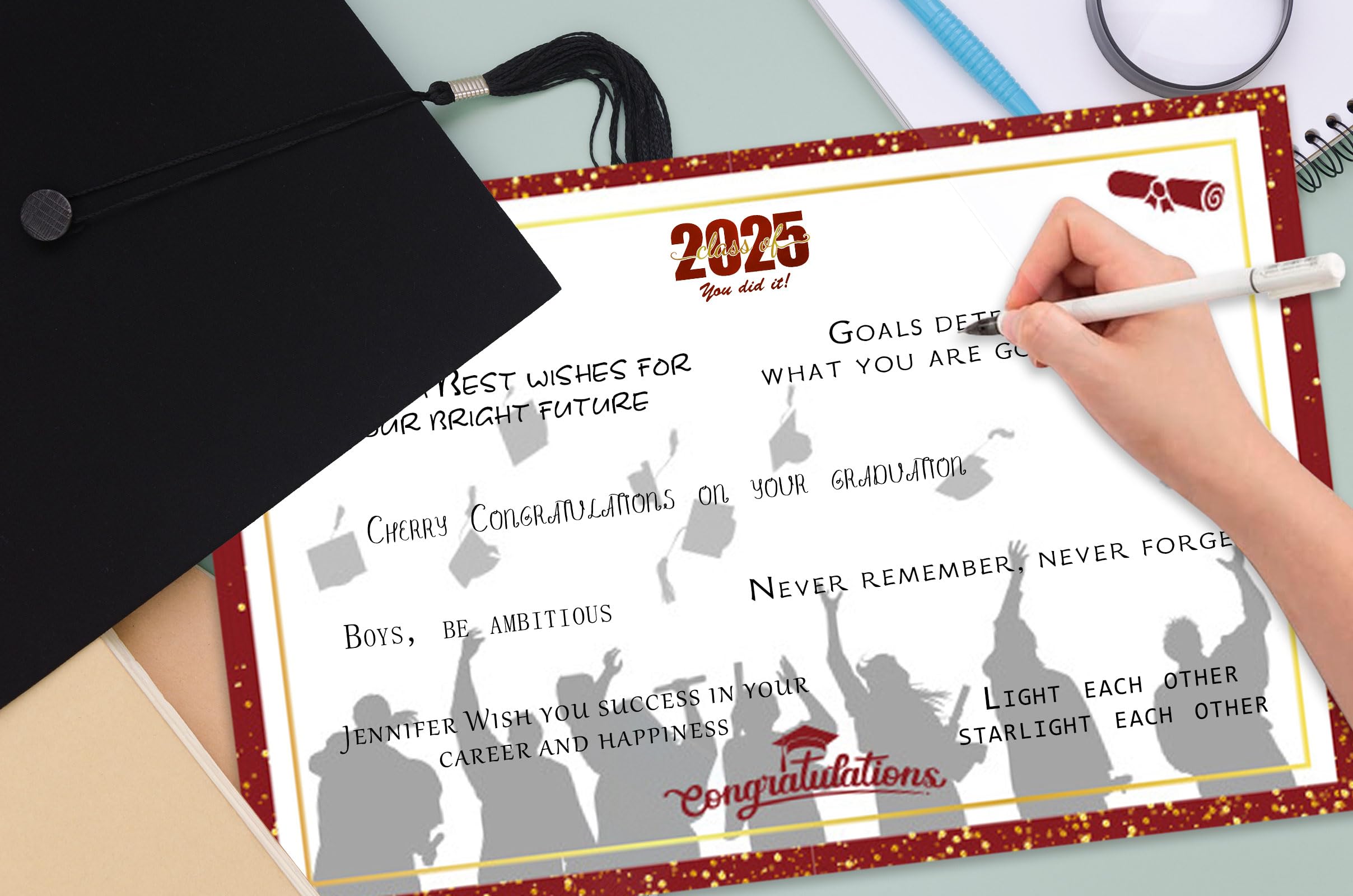 Snapklik.com : Threetols Graduation Signature Board, Class Of 2025 ...