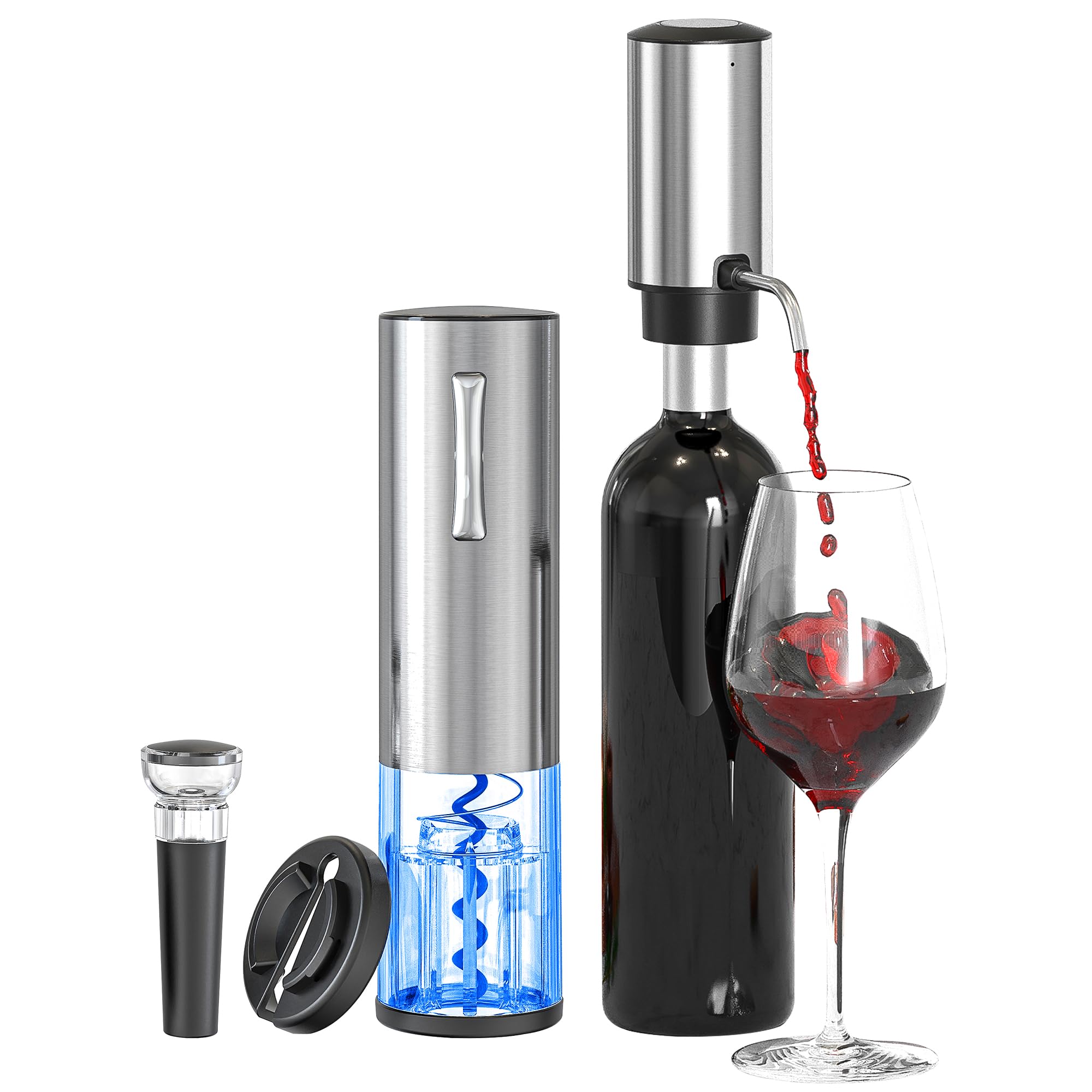 Amazon.com: BGFOX 4 in 1 Electric Wine Bottle Opener Gift Set ...