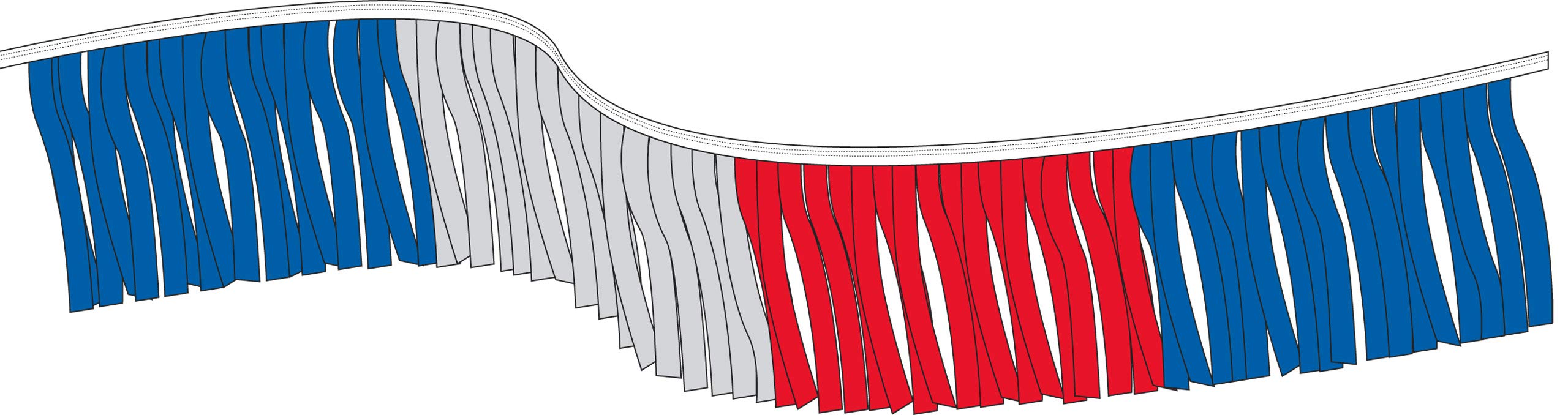 Metallic Flag Streamers