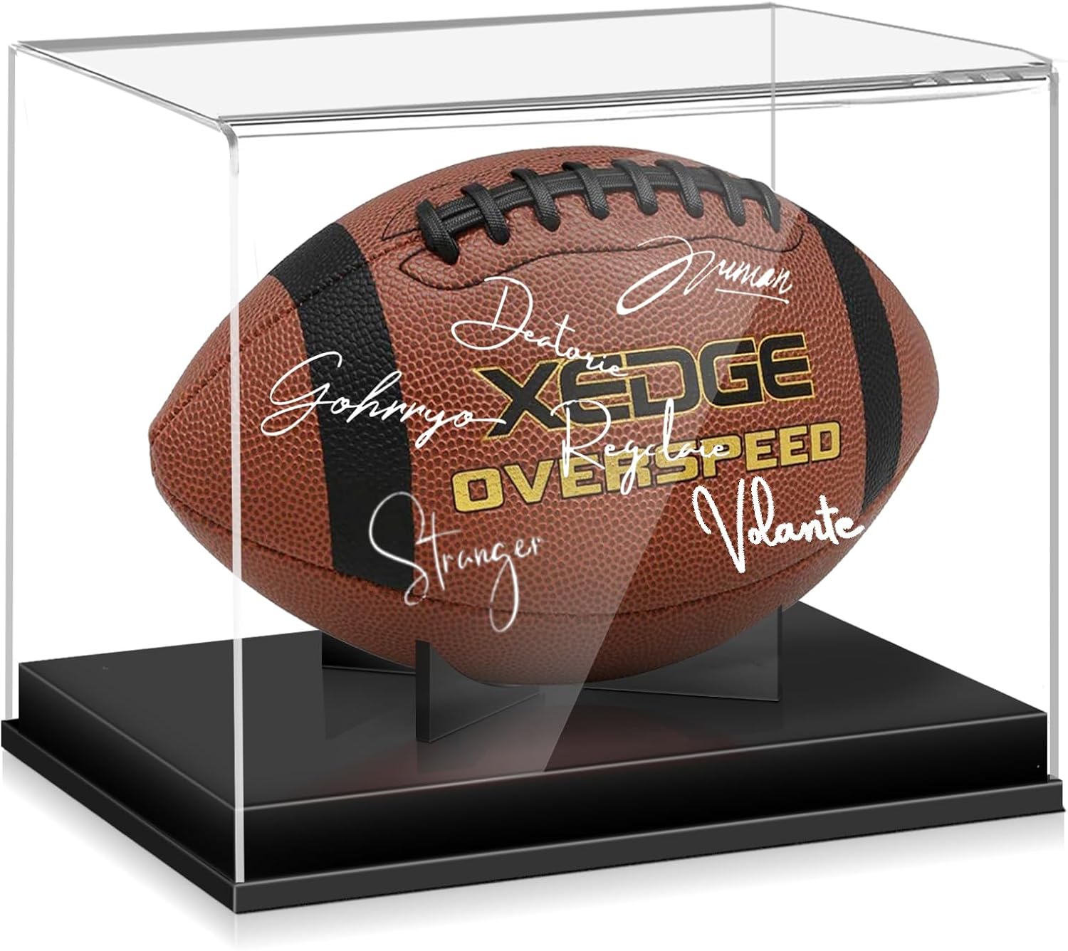 Amazon.com: Football Display Case, Acrylic Football Case Clear Display ...