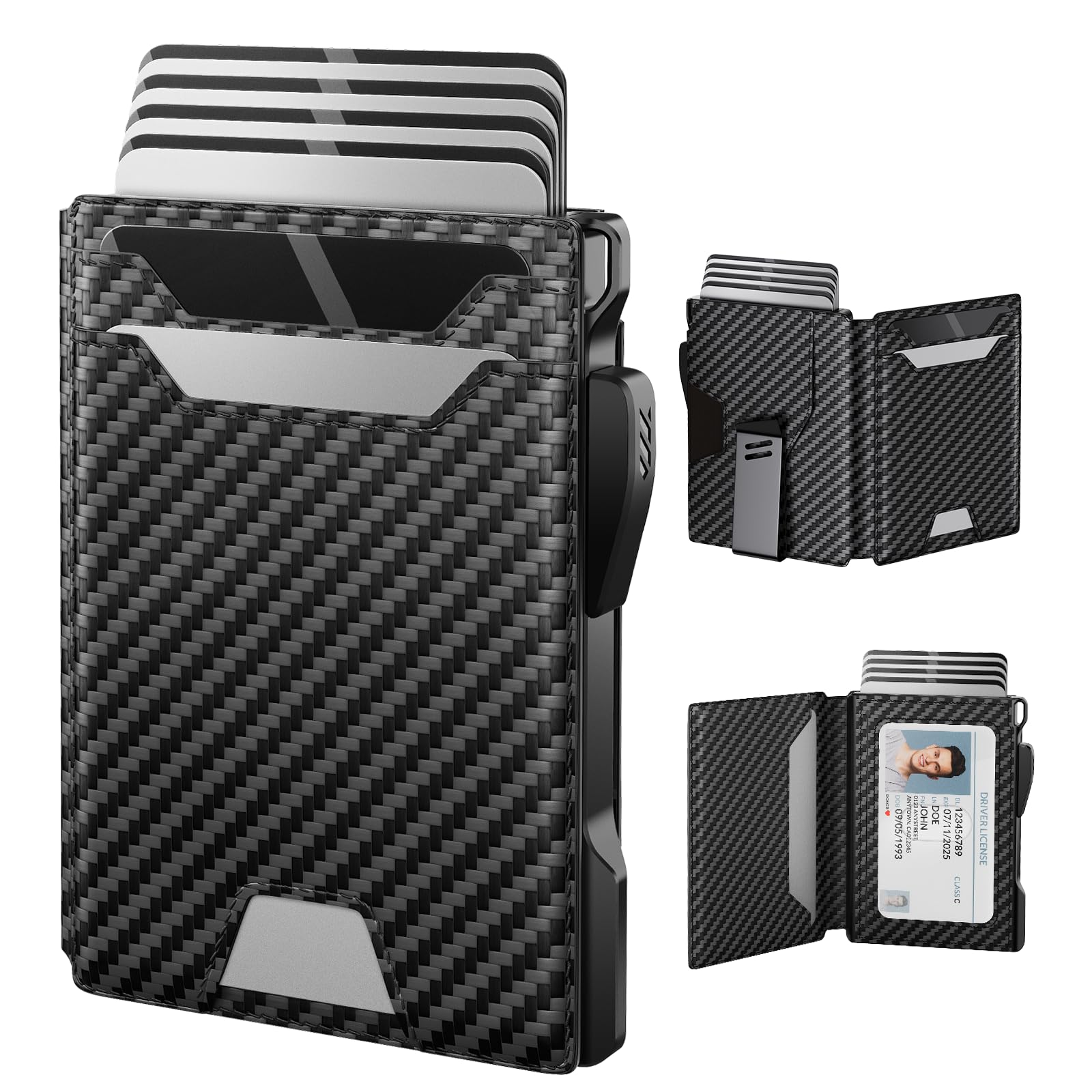 Amazon.com: typecase Smart Wallet for Men: Metal Rfid Blocking Card ...