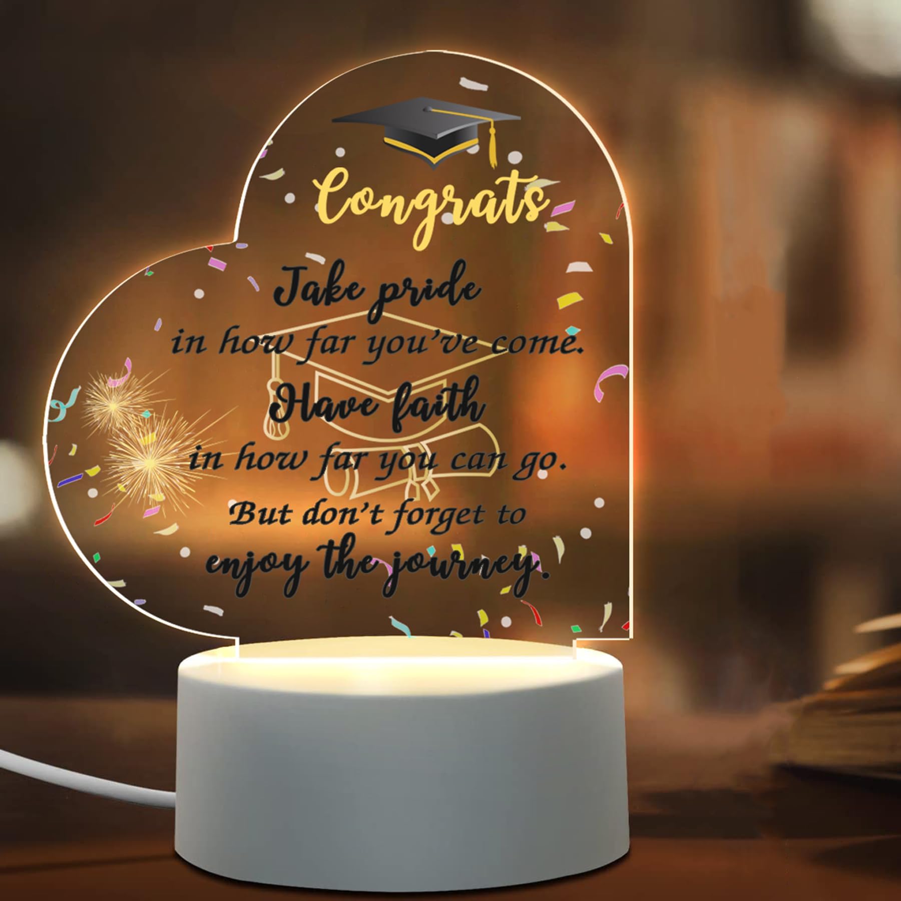 2025 Graduation LED Lamp,Colorful Graduate LED Night Light ...