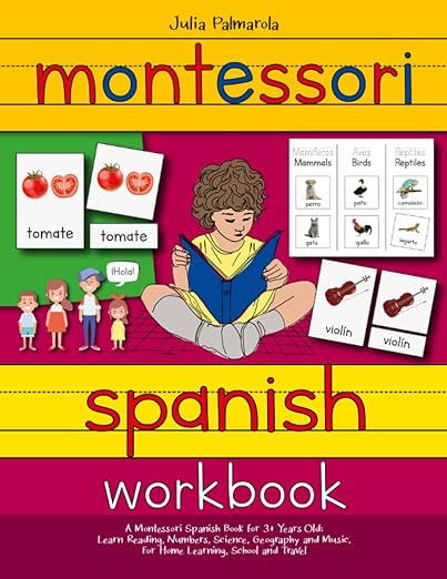 Montessori Spanish Workbook: A Montessori Spanish Book for 3+ Years Old ...