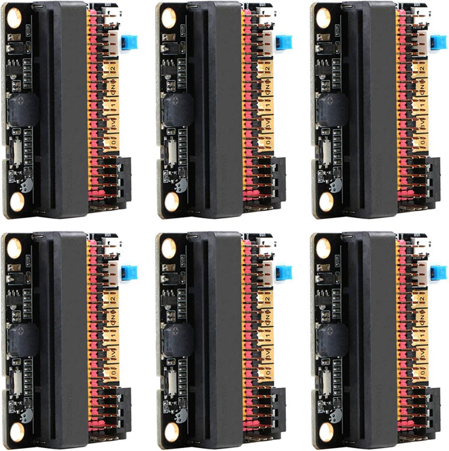 Amazon.co.jp: CRAKES 3X マイクロビット拡張ボード、IOBIT V2.0ブザー付きブレイクアウトアダプターシールド、C ...