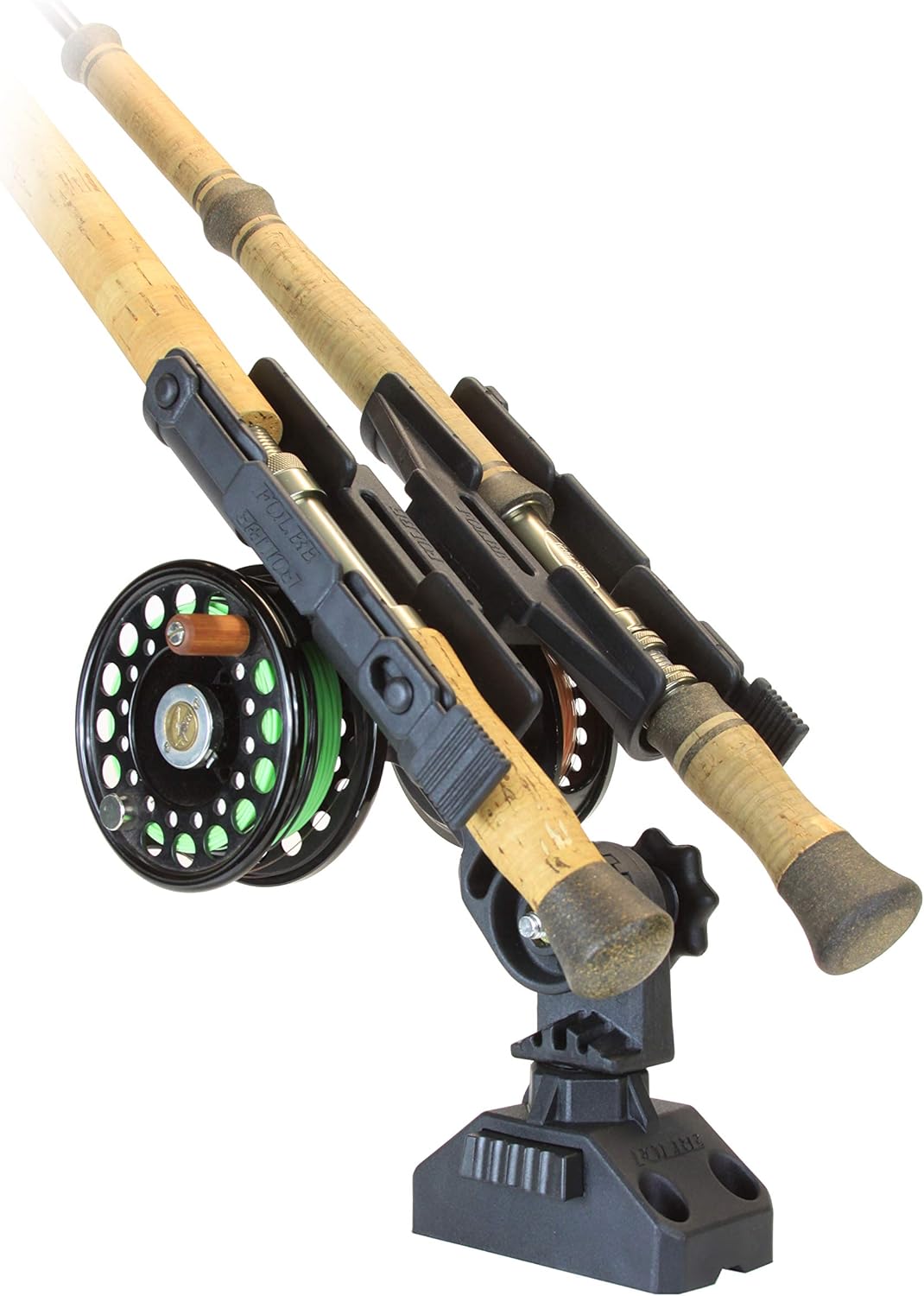 Amazon.com: Folbe Double Storage Fly Rod Holder/Rack with Pedestal ...