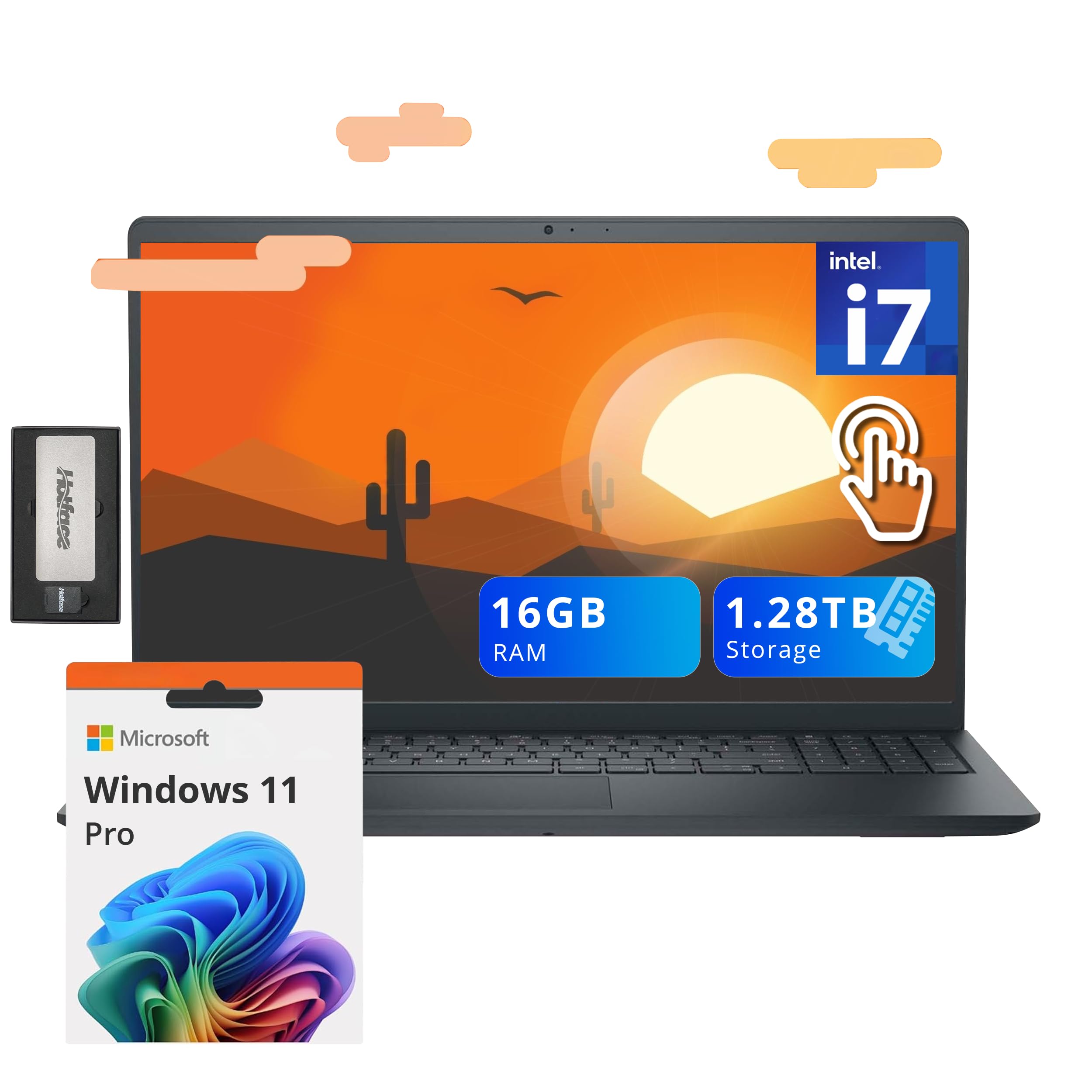 Dell Inspiron 15 3520 15.6" FHD Touch Laptop, Intel i7-1255U Processor ...