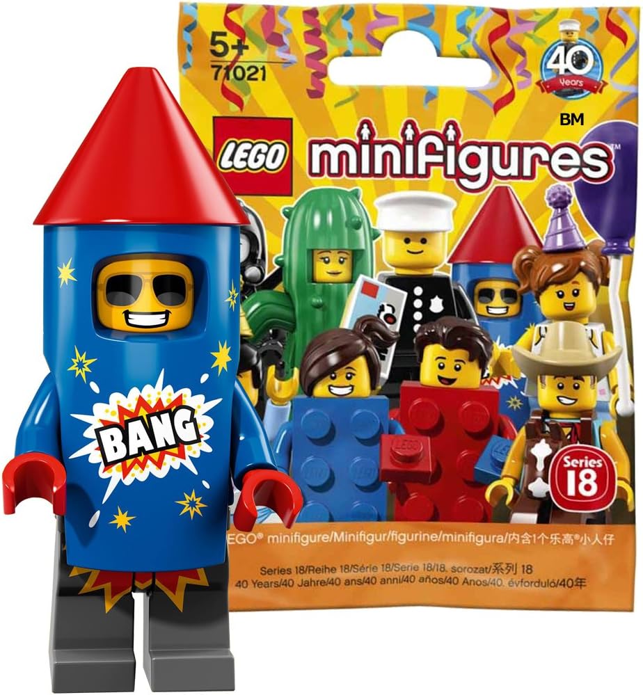 Amazon.co.jp: Lego (LEGO) Mini Figure Series 18 Unopened Fireworks Man ...