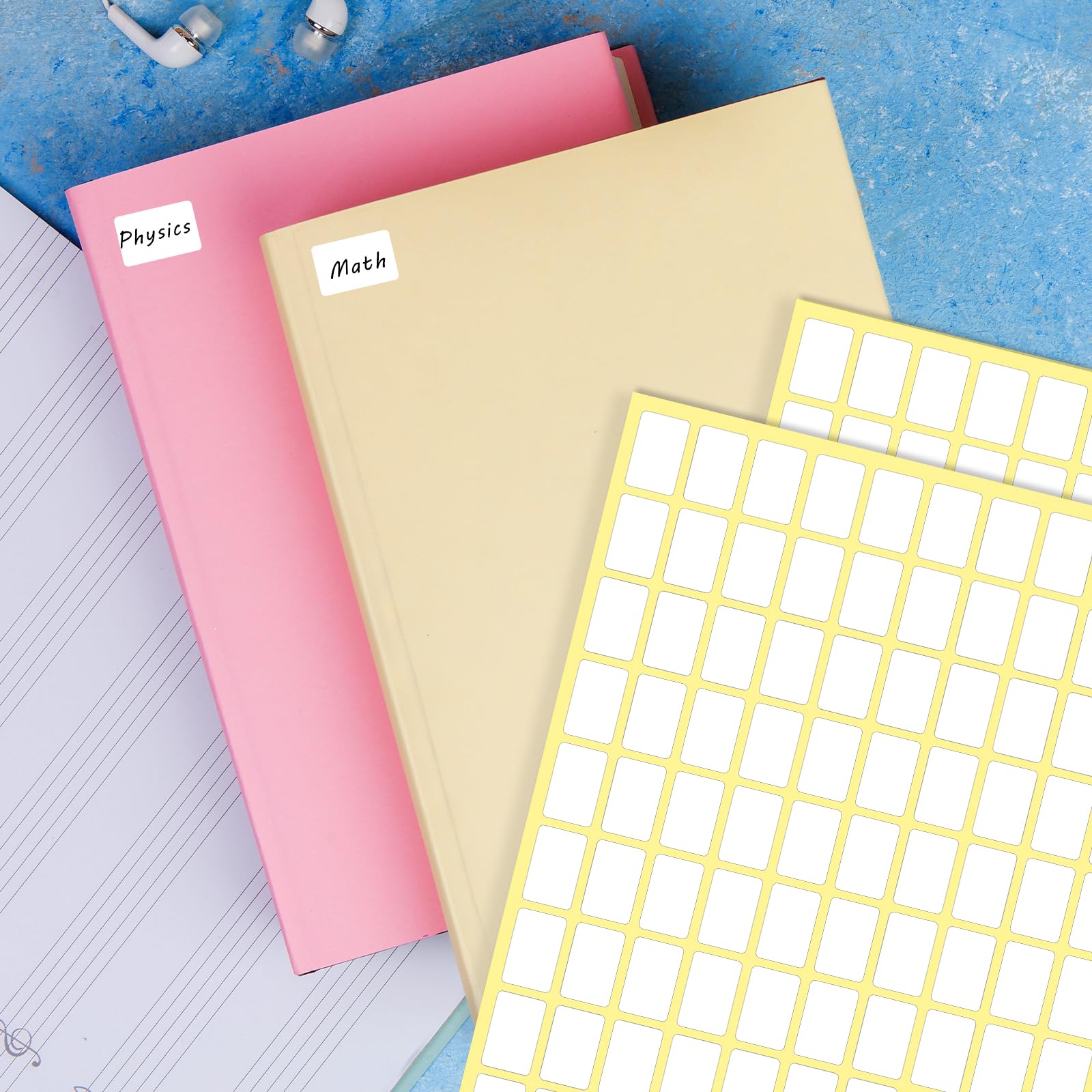 Snapklik.com : White Labels Stickers, 3300 Pack Small 0.5" X 0.75 ...