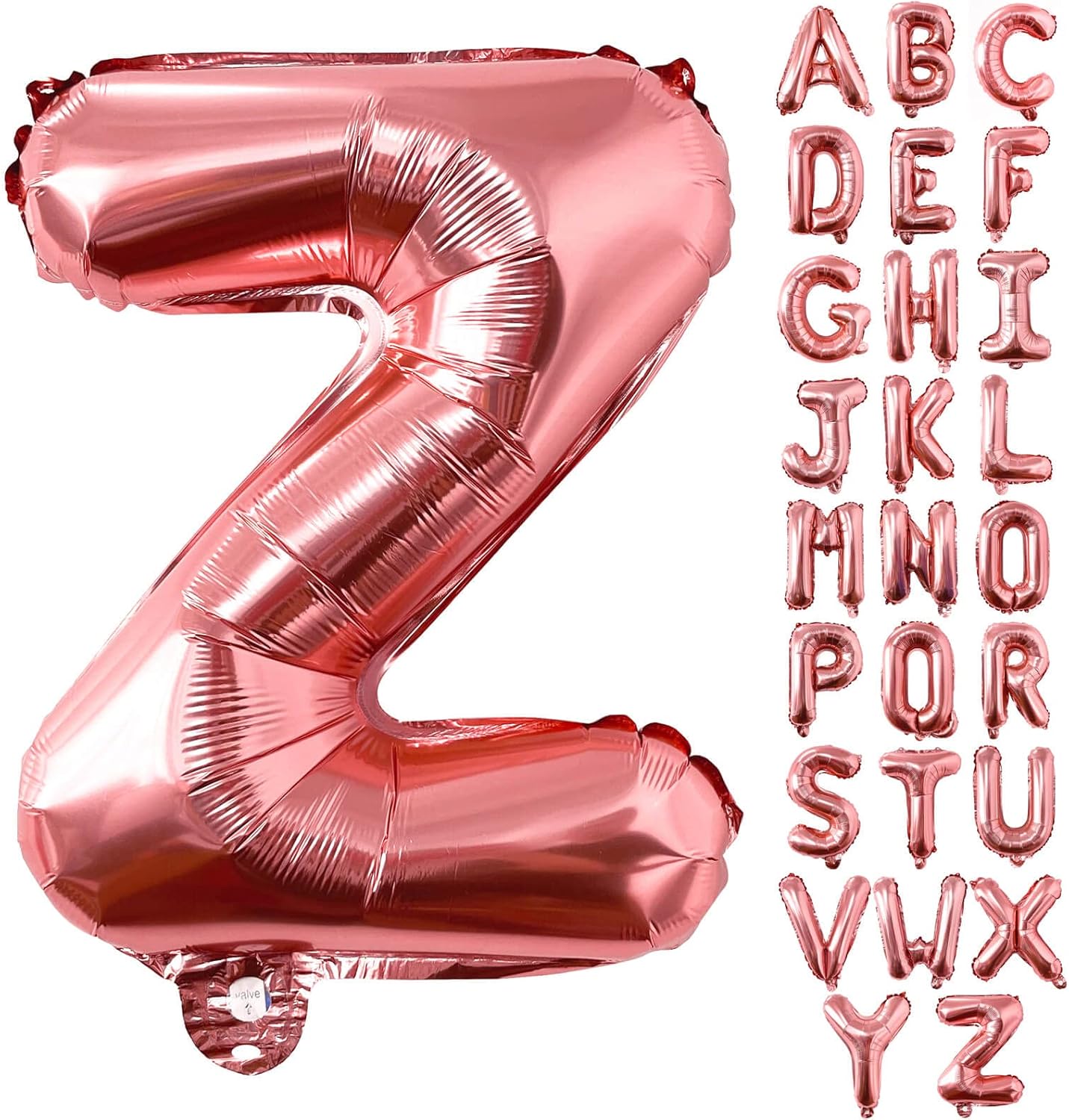 Amazon.com: Lovoir 40 Inch Large Rose Gold Letter Z Balloons Big Size ...