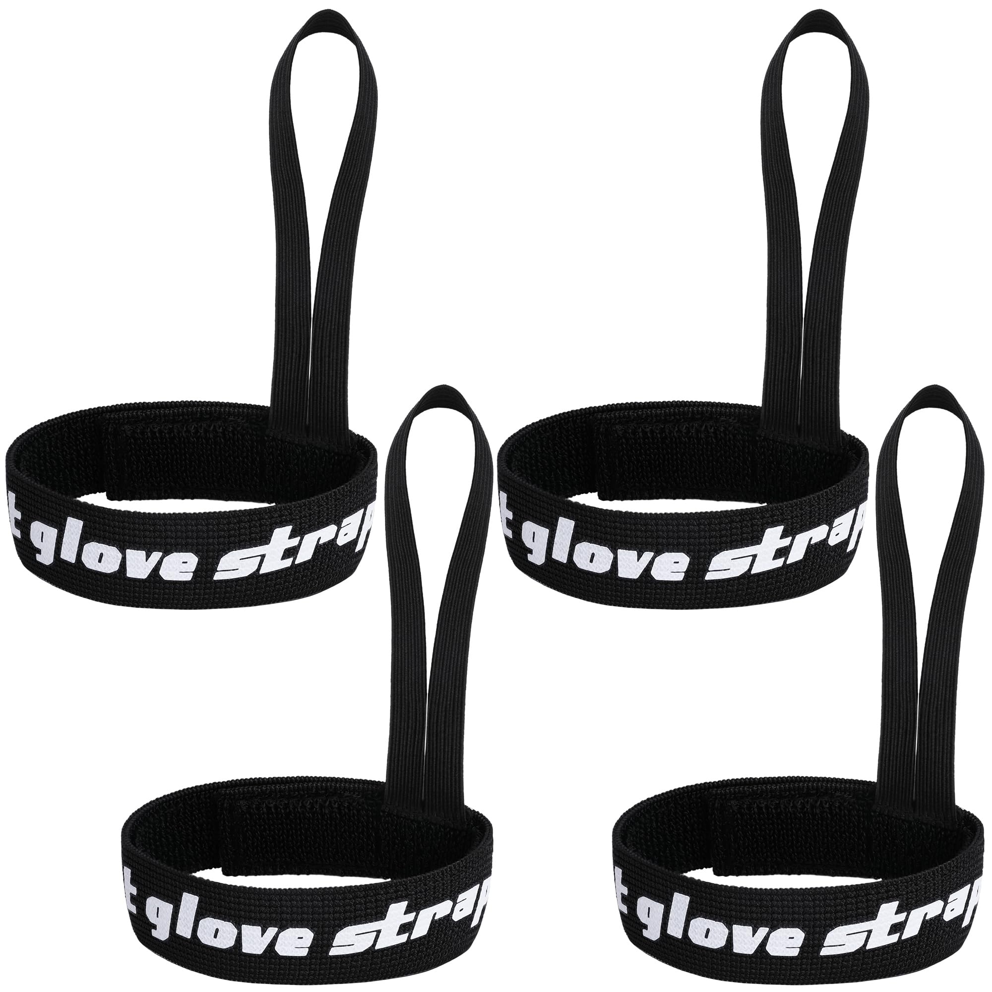 RunNico 4pcs Sport Glove Safety Strap - Elastic Ski Glove Leash Holder ...