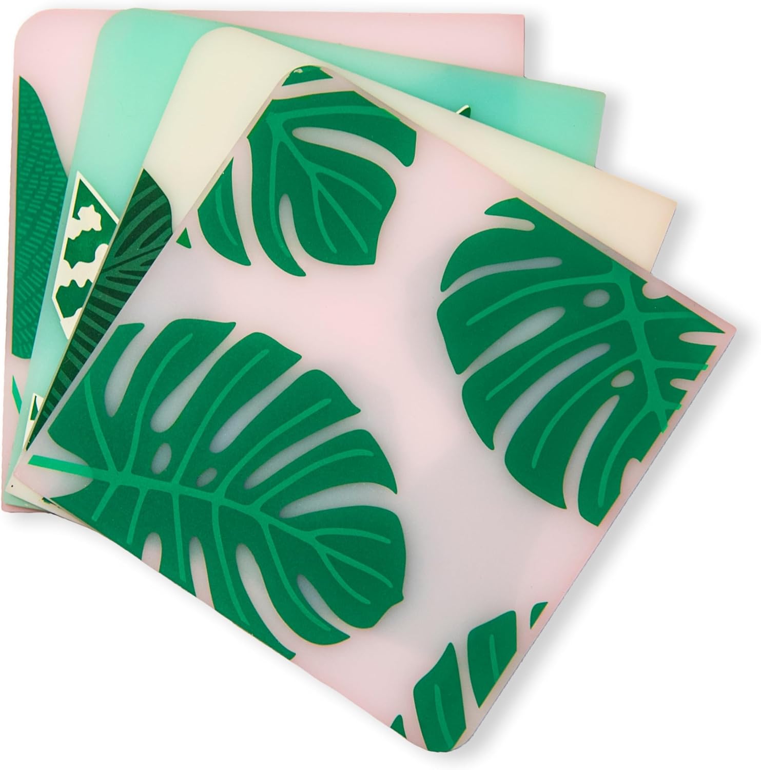 Amazon.com: MODERN-TWIST Set of 4 Coasters 100% Plastic-Free Silicone ...