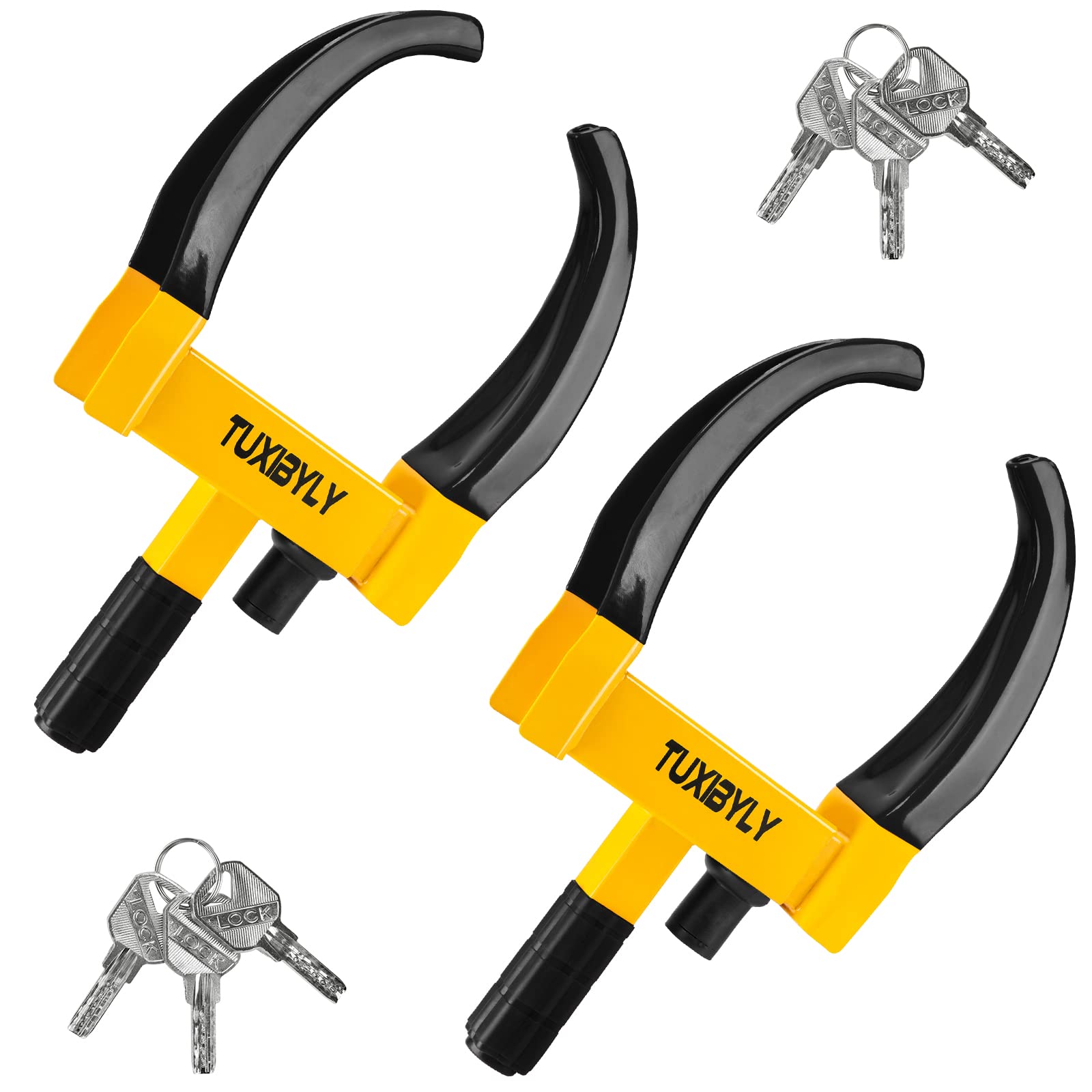 Amazon.com: TUXIBYLY Wheel Lock Heavy Duty Trailer Wheel Locks Anti ...
