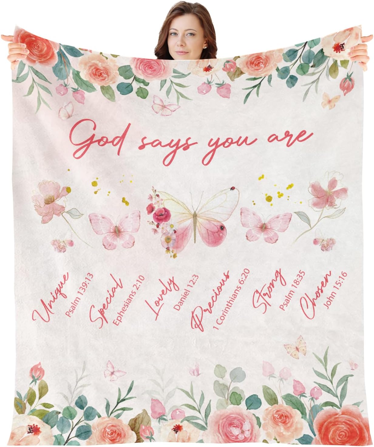 Amazon.com: Wxiben Christian Butterfly Blanket Gifts for Women ...