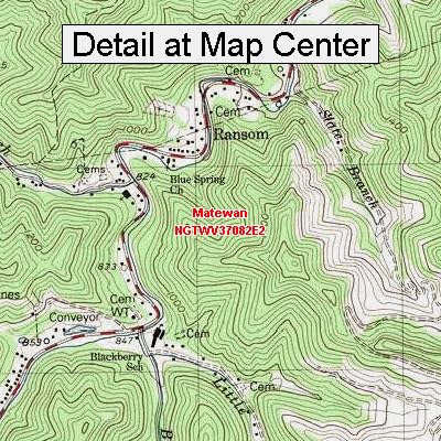 Amazon.com : USGS Topographic Quadrangle Map - Matewan, West Virginia ...