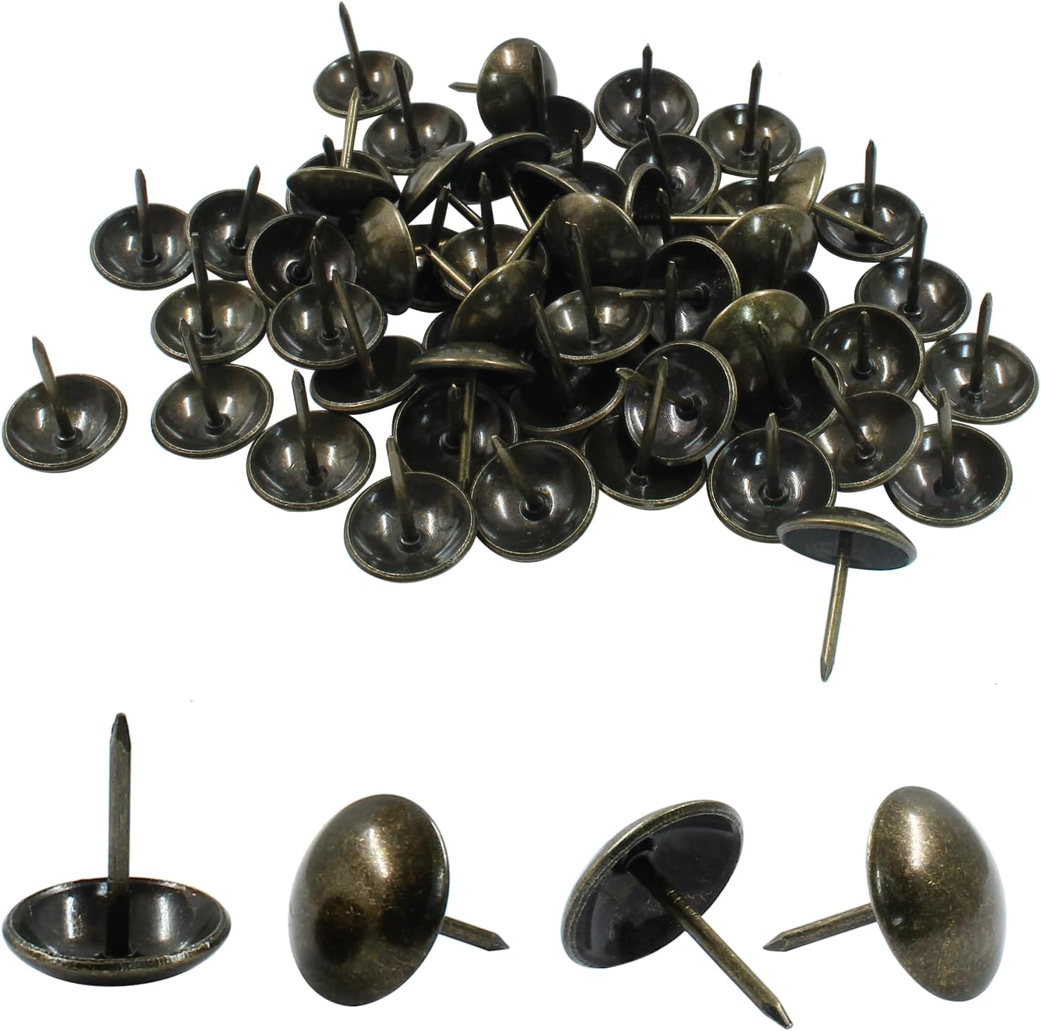 decotacks® Leather Upholstery Nails/Tacks 3/4" - 100 Pcs [Dark Antique ...