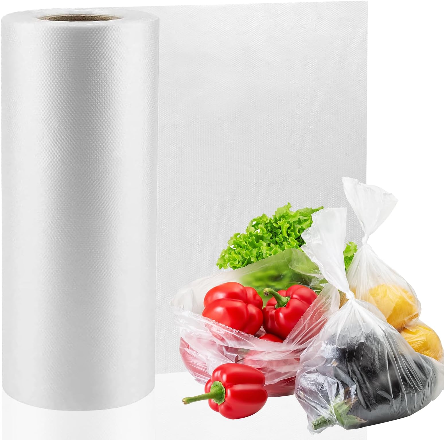 Amazon.com: Food Storage Bags, 12”x16” Clear Plastic Produce Bags, 350 ...