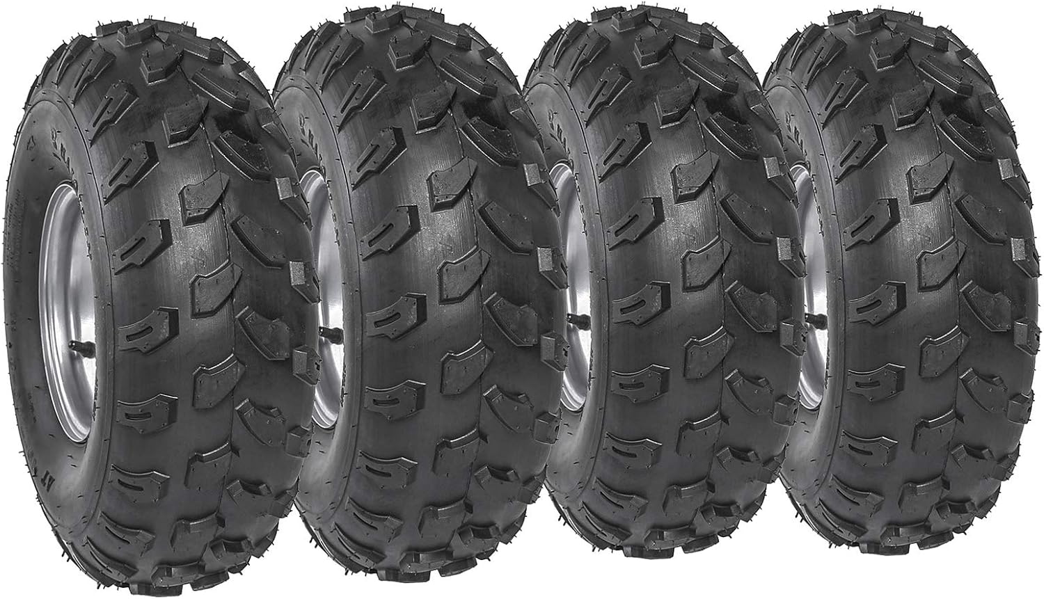 Amazon.com: ZXTDR 4PCS 19x7-8 ATV Tires 19x7.00-8 Tubeless Go Kart Wheel Tire with Rim For Quad ...