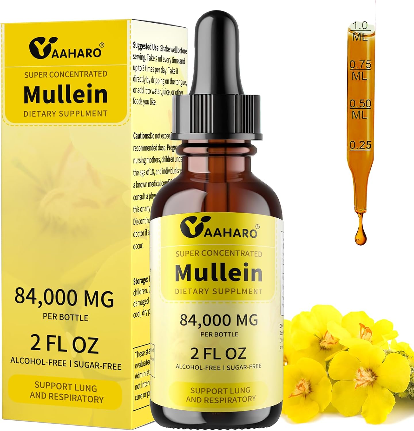 Amazon.com: Mullein Drops for Lungs - Support Lung Cleanse ...