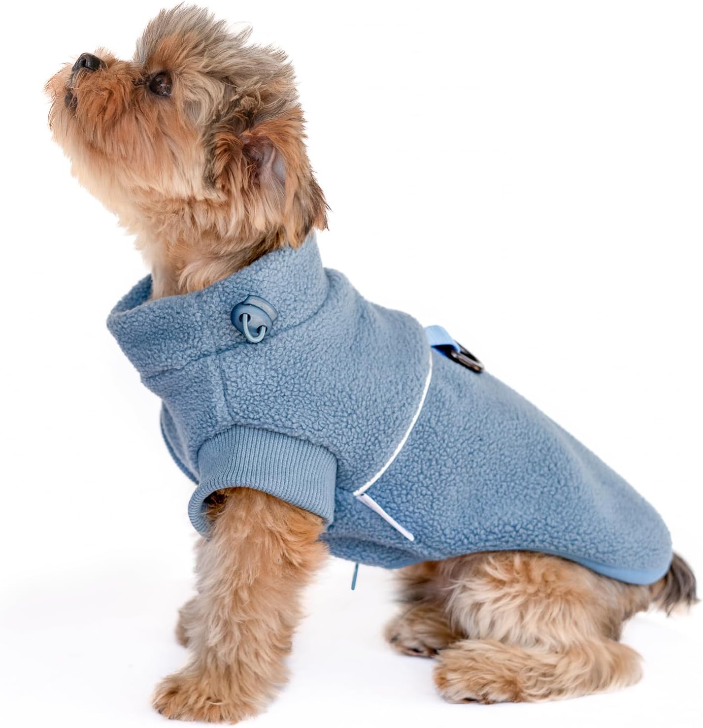 Amazon.com : Fleece Puppy Sweater - Warm Pullover Dog Jacket With D ...