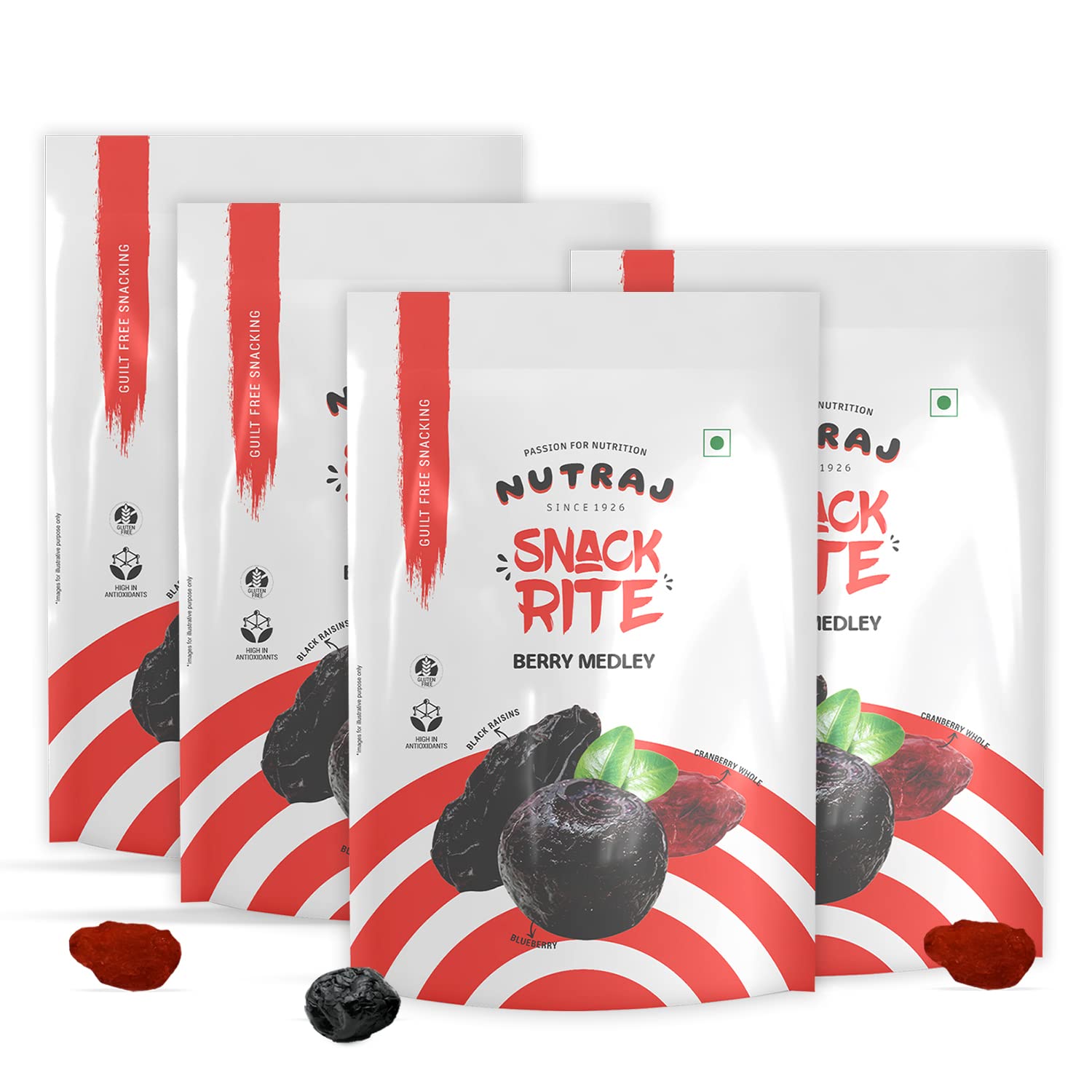 Nutraj Snackrite Berry Medley with Himalayan Pink Salt (Cranberry Whole ...