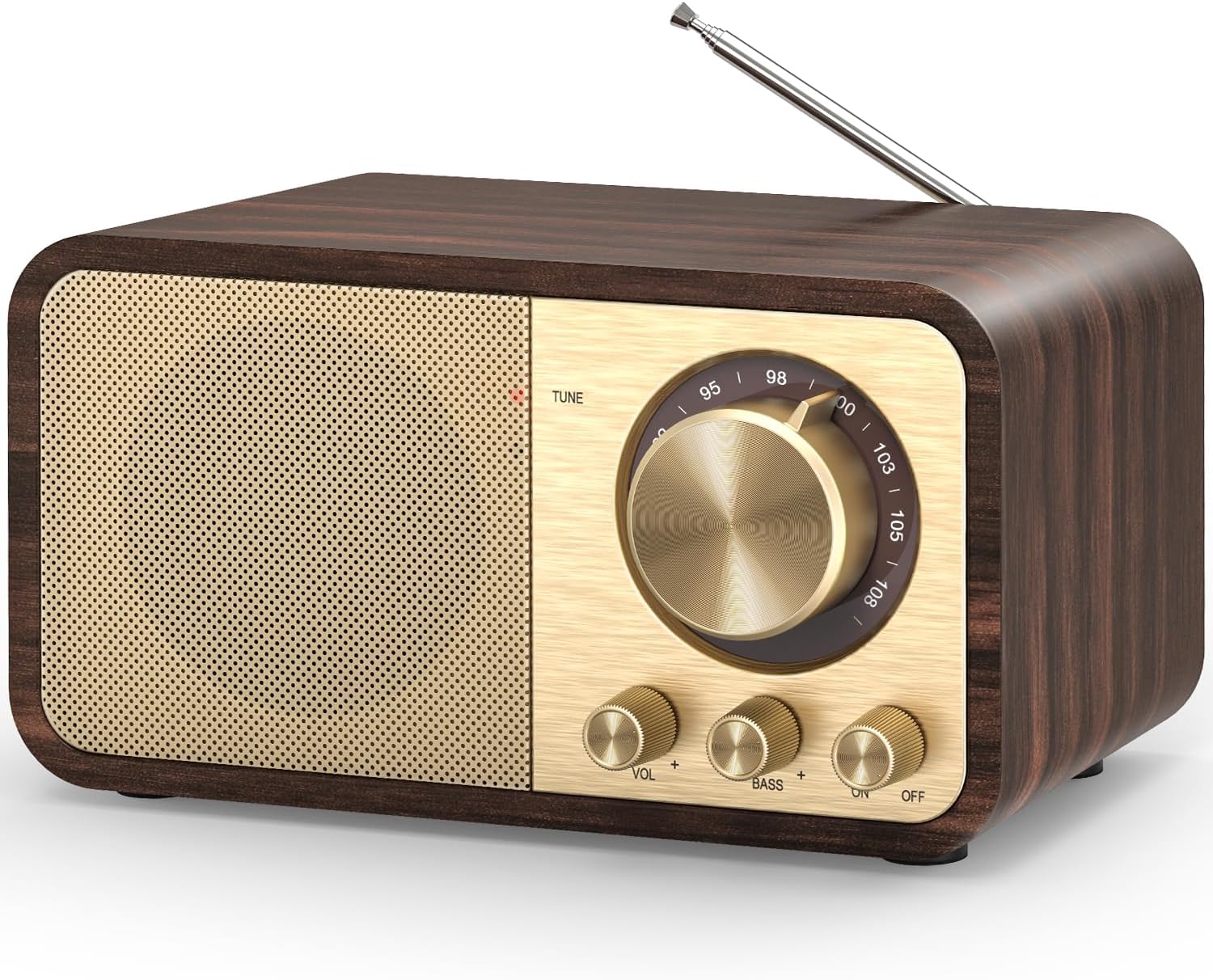 Tendak FM Radio Retro Bluetooth, Nostalgia Radio with 5W Speaker, Retro ...