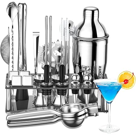 Amazon.com: Semderm Cocktail Shaker Set Mixology Bartender Kit with ...