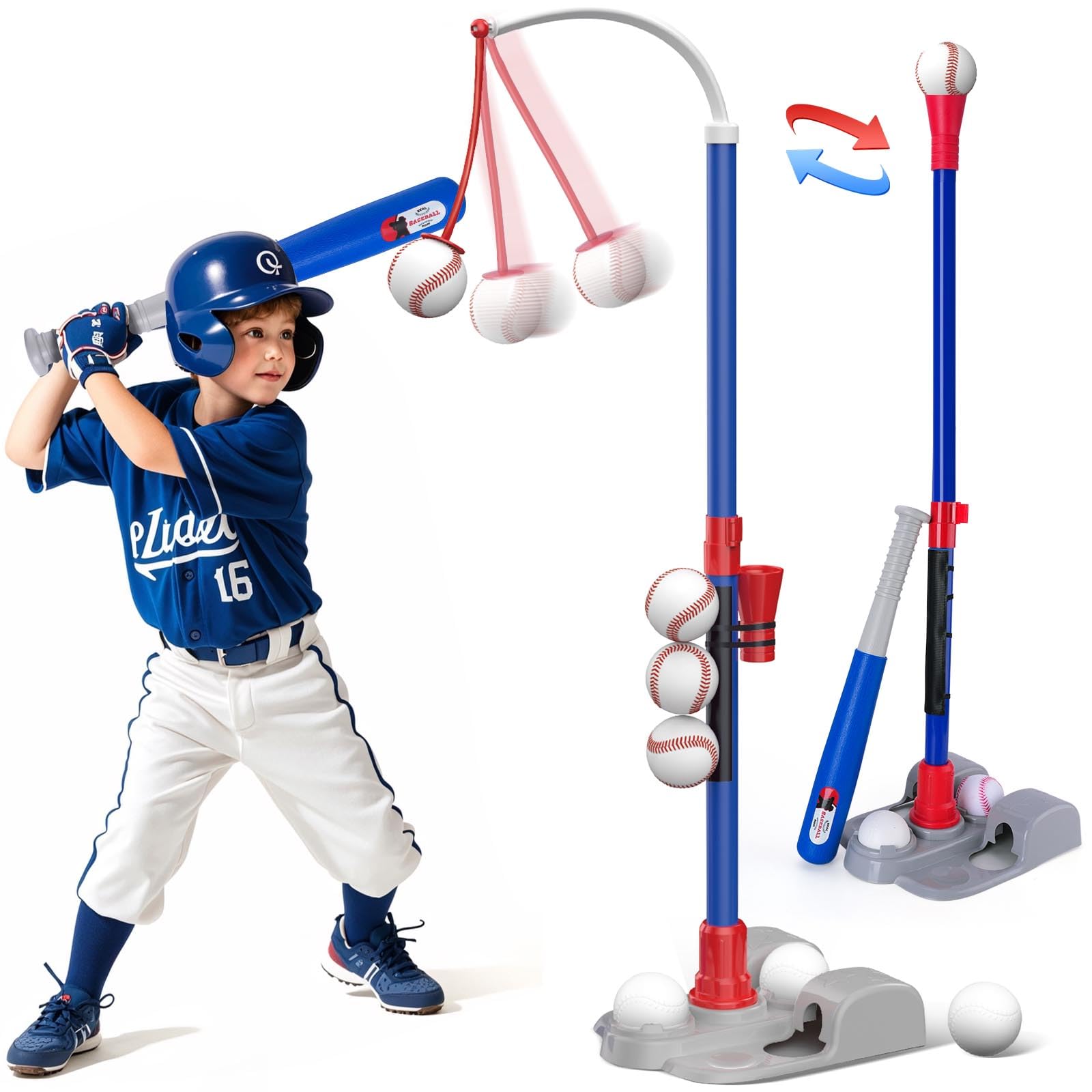 Amazon.com: AuntyFey Tball Set, T-Ball Set, Tee Ball Set, Kids Baseball ...