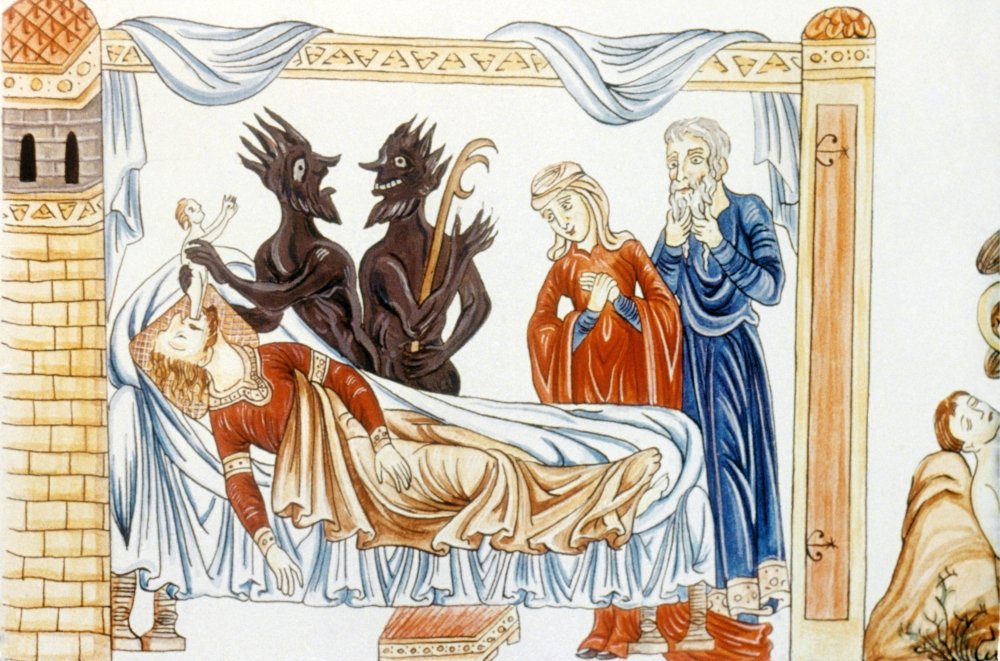 Devil Taking A Soul 12Th C Nthe Devil Takes The Soul of A Dying Man ...