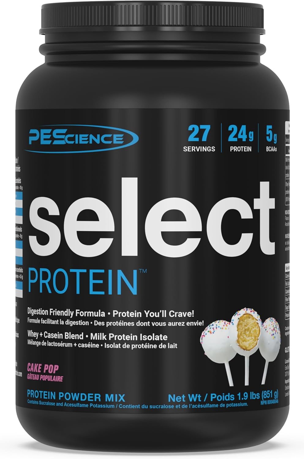 PEScience Select Protein Powder – Cake Pop, 27 Servings, Whey & Casein ...