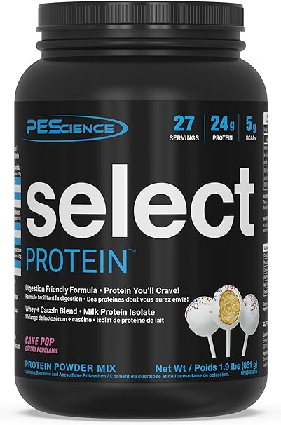 PEScience Select Low Carb Protein Powder, Cake Pop, 27 Serving, Keto ...