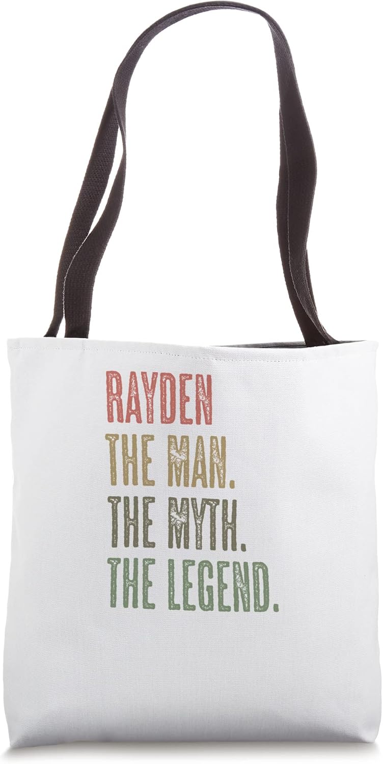 Amazon.com: RAYDEN the Man the Myth the LEGEND | FUNNY - Bolso tote con ...