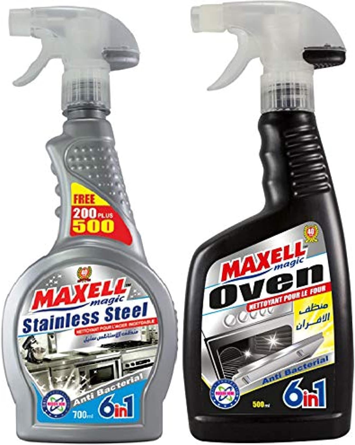 Maxell Magic Oven Cleaner 500 ml With Stainless Steel Cleaner 700 ml ...