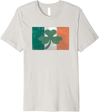Amazon.com: Irish Flag with Shamrock T Shirt : Clothing, Shoes & Jewelry