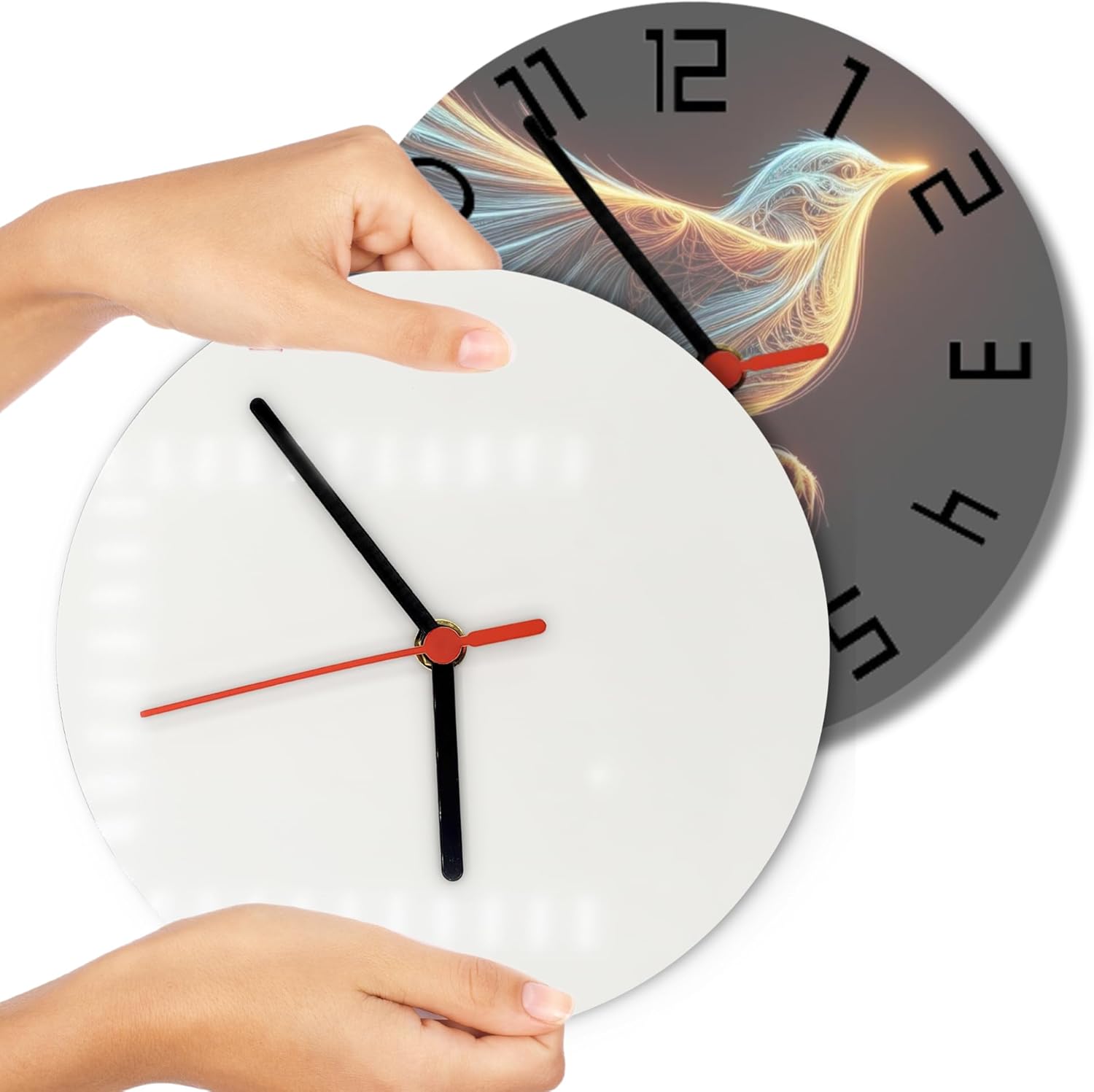 Amazon.com: INNOSUB 1 Piece Sublimation Wall Clock Blank 12"" Round ...